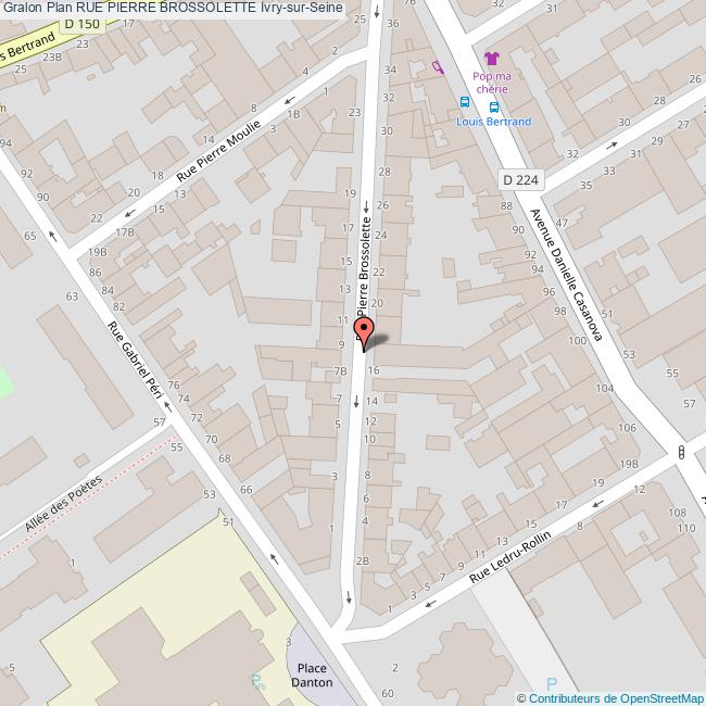 Rue PIERRE BROSSOLETTE Ivry-sur-Seine