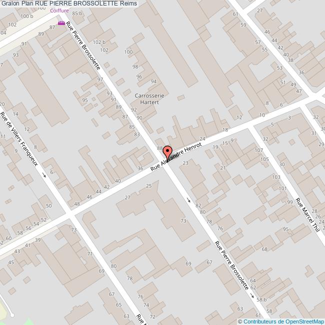 Rue PIERRE BROSSOLETTE Reims