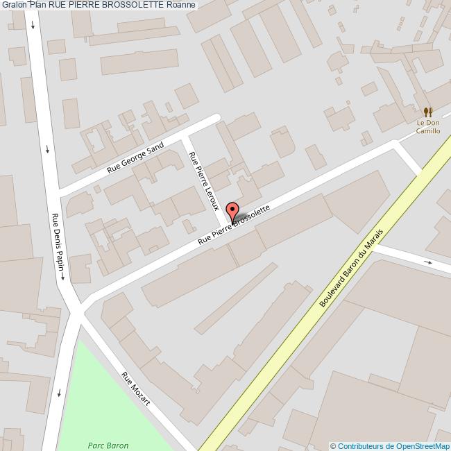 Rue PIERRE BROSSOLETTE Roanne