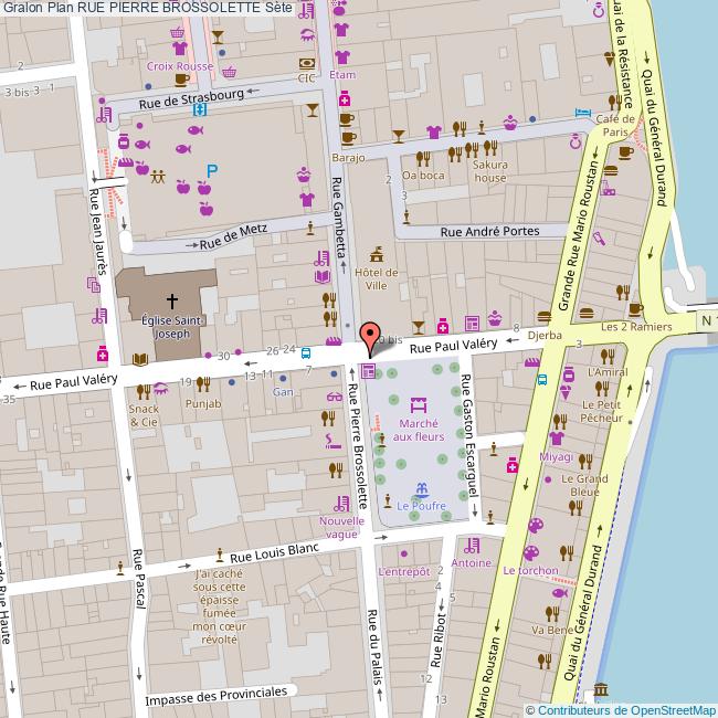 Rue PIERRE BROSSOLETTE Sète