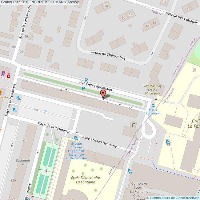 Rue PIERRE KOHLMANN Antony