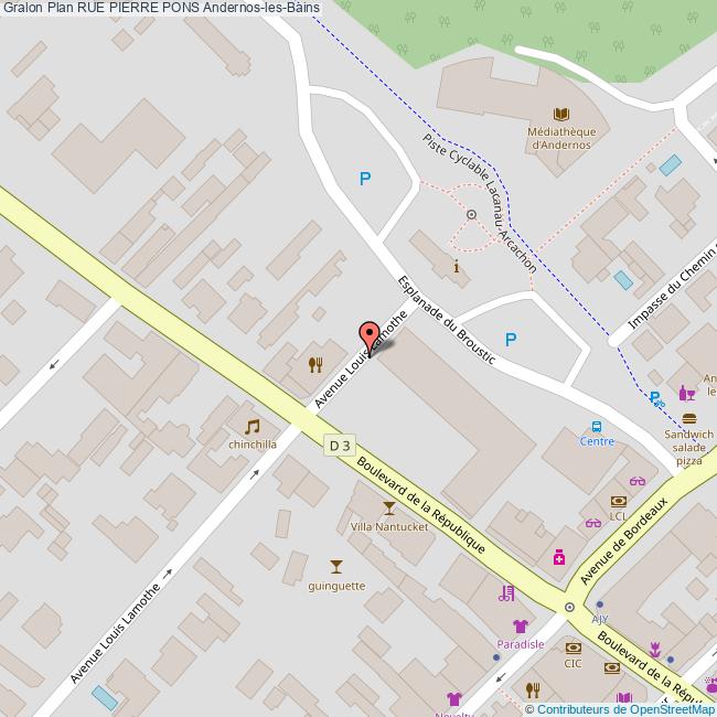 Rue PIERRE PONS Andernos-les-Bains