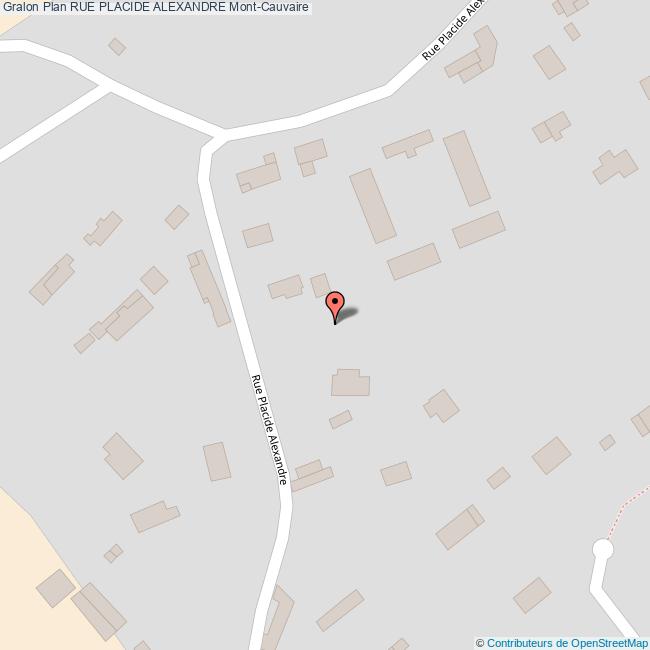 Rue PLACIDE ALEXANDRE Mont-Cauvaire