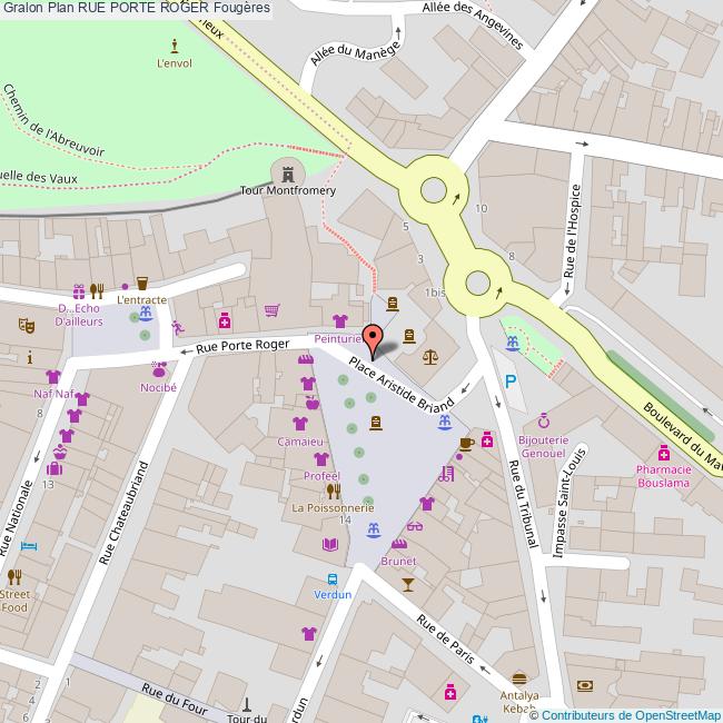 Rue PORTE ROGER Fougères