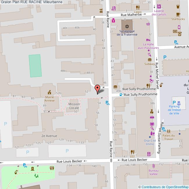 Rue RACINE Villeurbanne