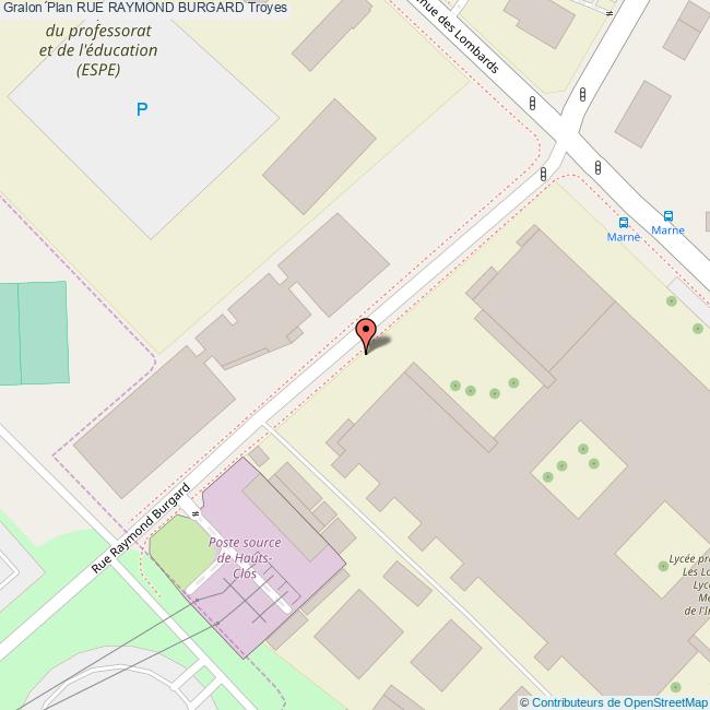 Rue RAYMOND BURGARD Troyes