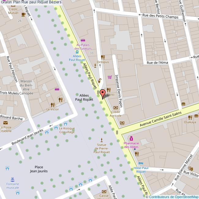 Rue paul Riquet Béziers