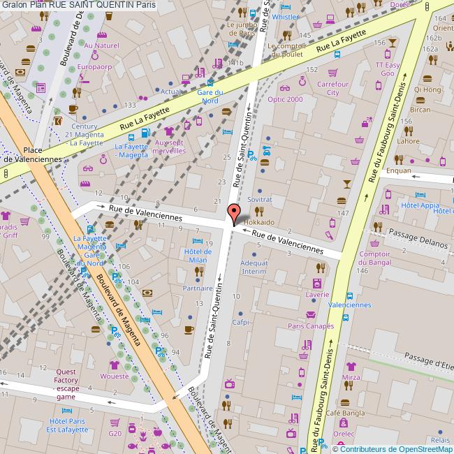 Rue SAINT QUENTIN Paris