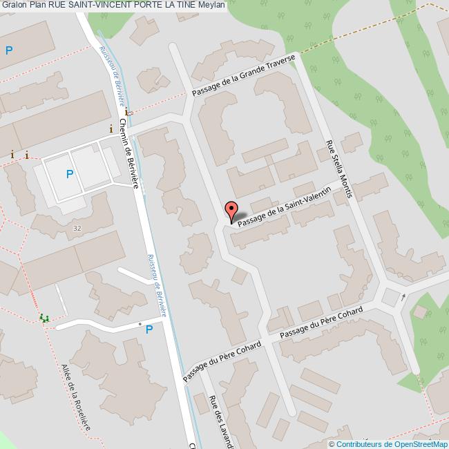 Rue SAINT-VINCENT PORTE LA TINE Meylan