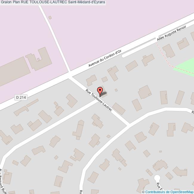 Rue TOULOUSE-LAUTREC Saint-Médard-d'Eyrans