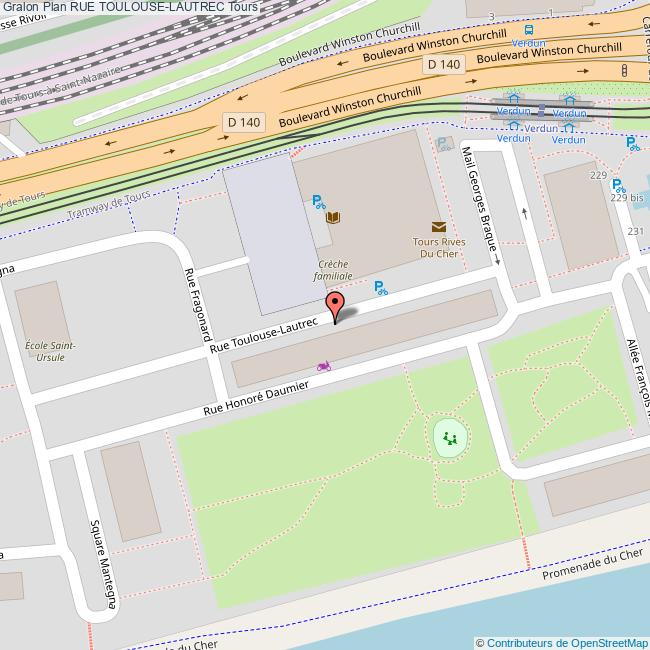 Rue TOULOUSE-LAUTREC Tours