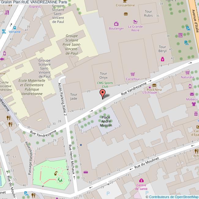 Rue VANDREZANNE Paris