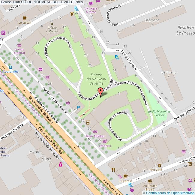 Sq du nouveau BELLEVILLE Paris