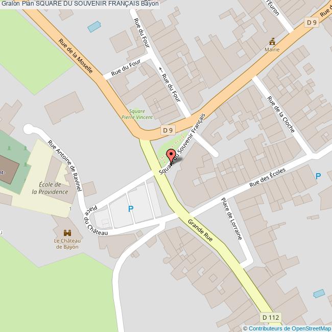 Square du SOUVENIR FRANÇAIS Bayon