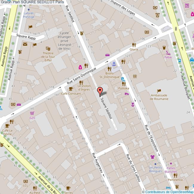 Square SEDILLOT Paris