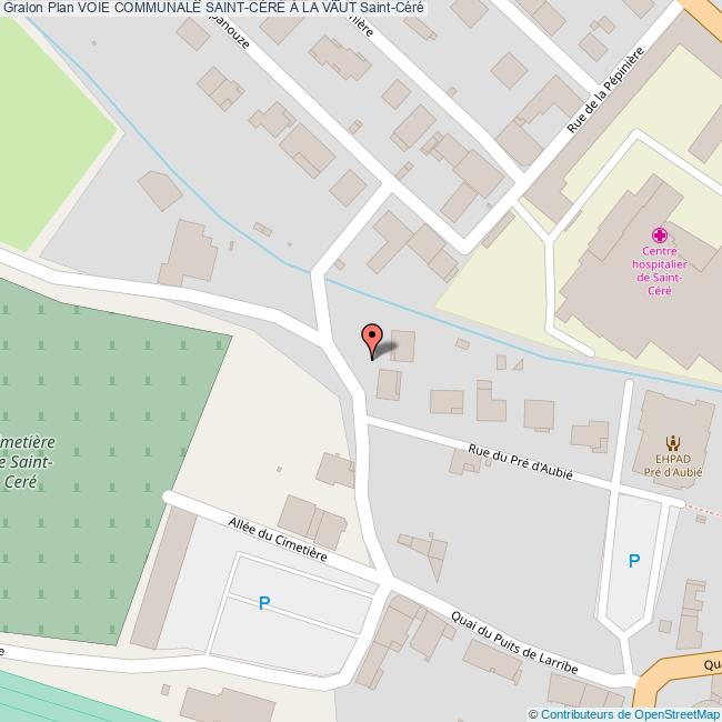 Voie COMMUNALE SAINT-CÉRÉ À LA VAUT Saint-Céré