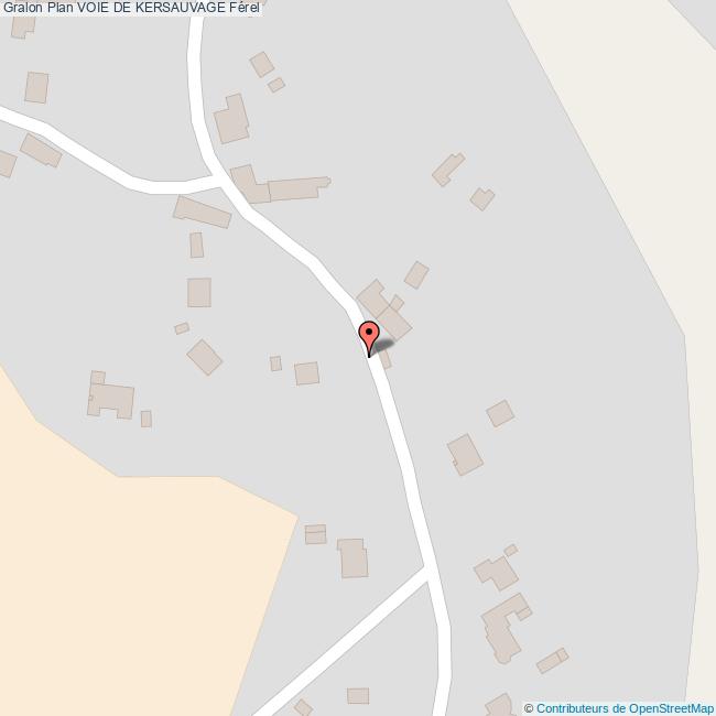 Voie de KERSAUVAGE Férel