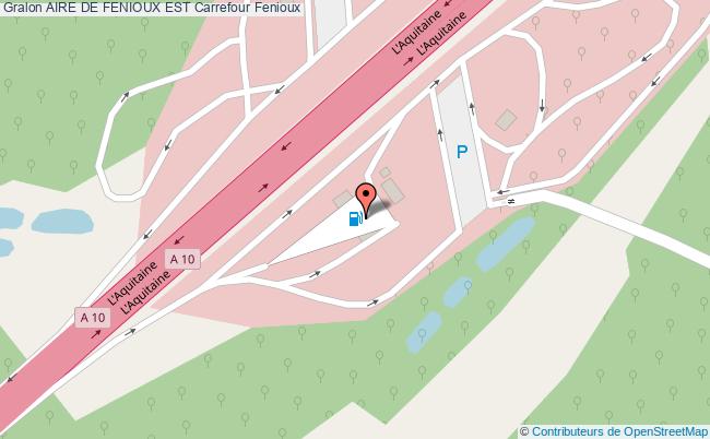 Station AIRE DE FENIOUX EST essence Carrefour Fenioux