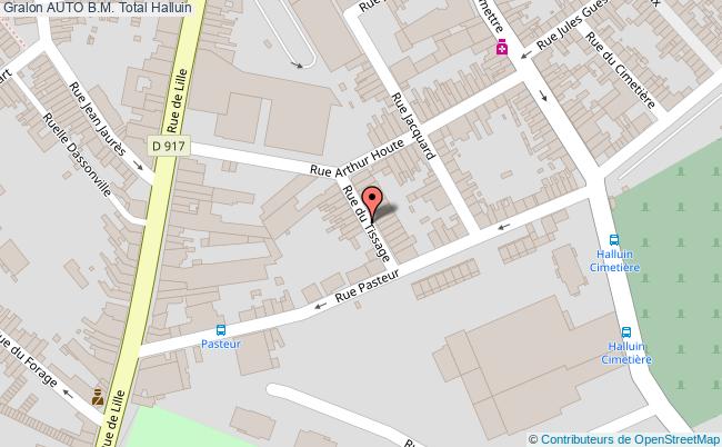 Station AUTO B.M. essence Total Halluin