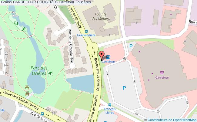 Station CARREFOUR FOUGERES essence Carrefour Fougères