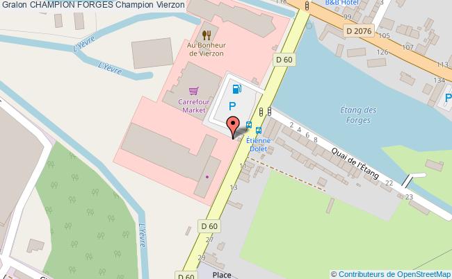 Station CHAMPION FORGES essence Champion Vierzon