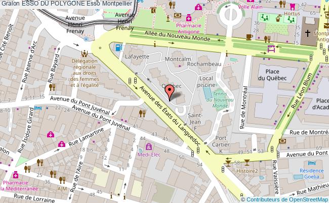 Station ESSO DU POLYGONE essence Esso Montpellier