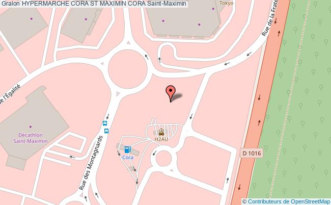 Station HYPERMARCHE CORA ST MAXIMIN essence CORA Saint-Maximin