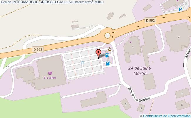 Station INTERMARCHE CREISSELS/MILLAU essence Intermarché Millau