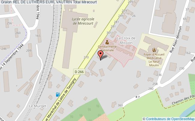 Station REL DE LUTHIERS EURL VAUTRIN essence Total Mirecourt