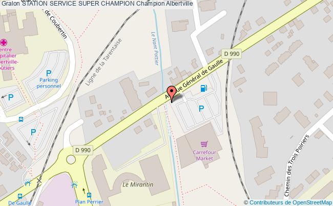 Station STATION SERVICE SUPER CHAMPION essence Champion Albertville