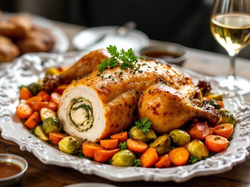 Recette Pintade Farcie Moelleuse : Recette Savoureuse et Festive