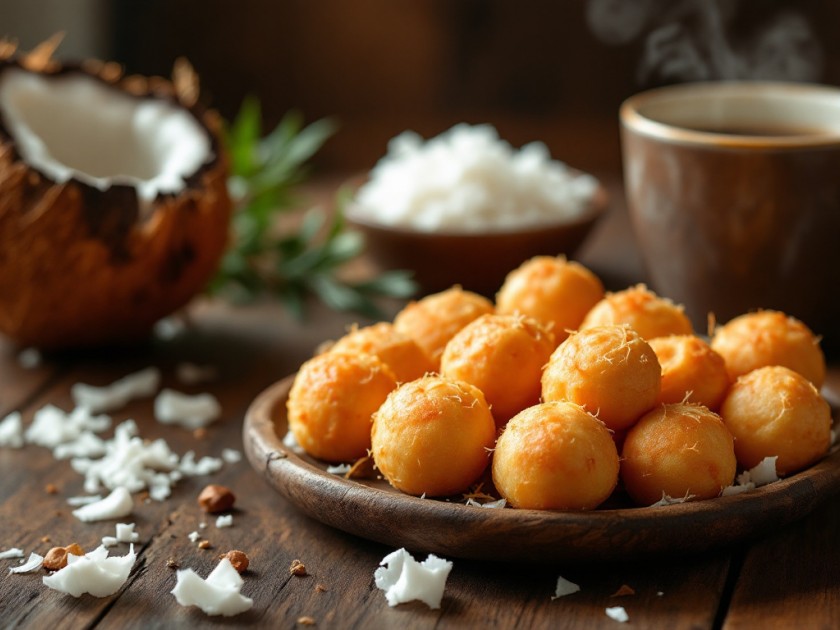 Recette Recette Traditionnelle de Congolais : Délices de Noix de Coco