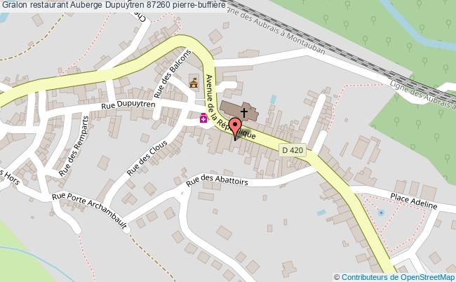 Restaurant Auberge Dupuytren Pierre-buffière