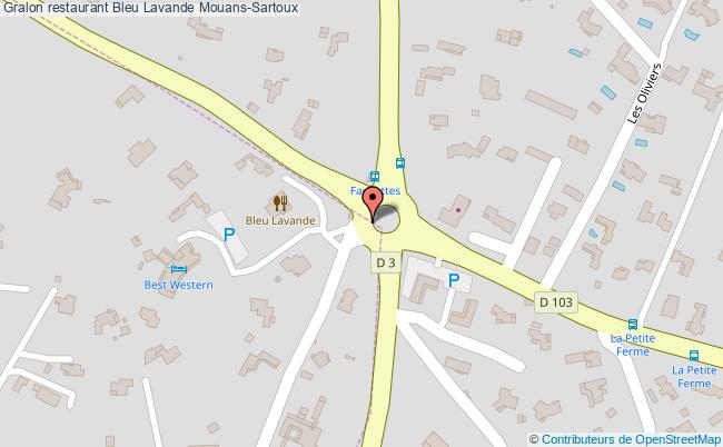 Restaurant Bleu Lavande Mouans-sartoux