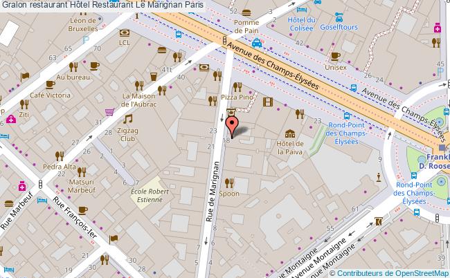 Hôtel Restaurant Le Marignan Paris