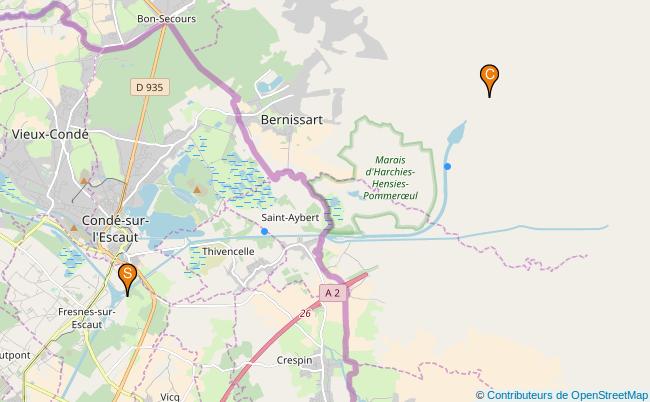 Canal de Mons de la Frontière Belge au Confluent de l'Escaut Canalisé ...