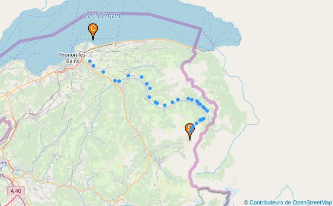 La Dranse rivière la dranse d'abondance