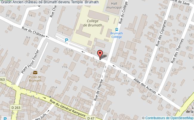 Ancien château de brumath devenu temple Brumath tourisme