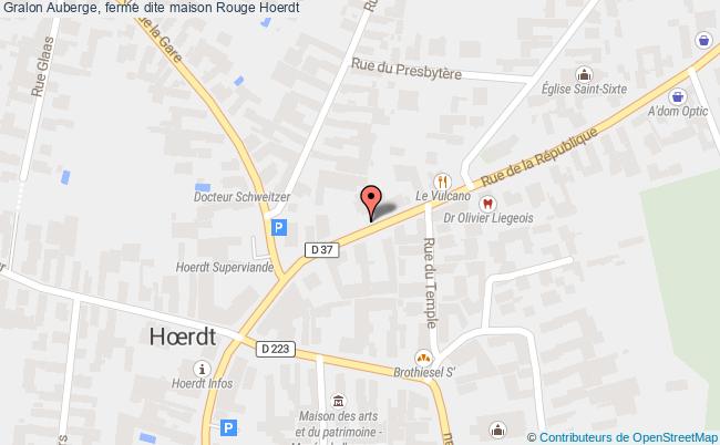 Auberge, ferme dite maison rouge Hoerdt tourisme