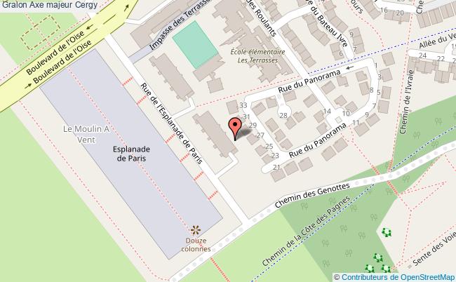 Axe majeur Cergy tourisme Monument contemporain