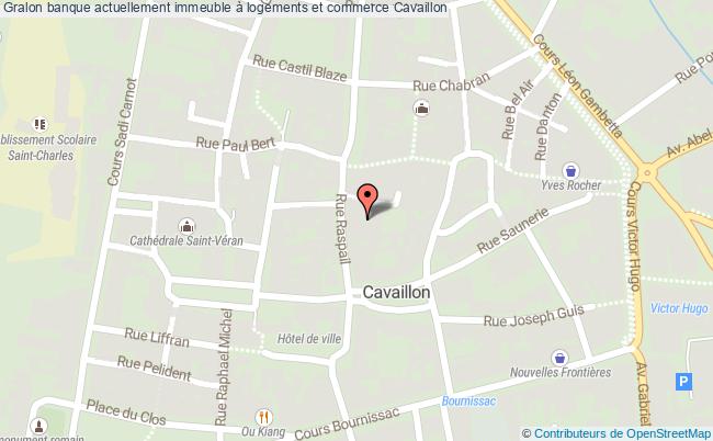Banque actuellement immeuble à logements et commerce Cavaillon tourisme