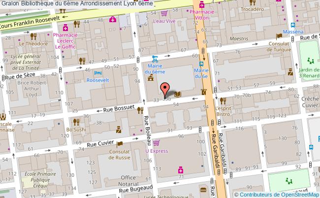 Bibliothèque du 6ème arrondissement Lyon 6ème tourisme