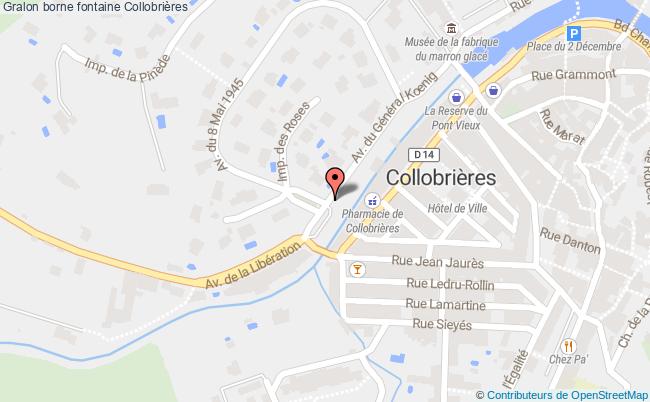 Borne fontaine Collobrières tourisme