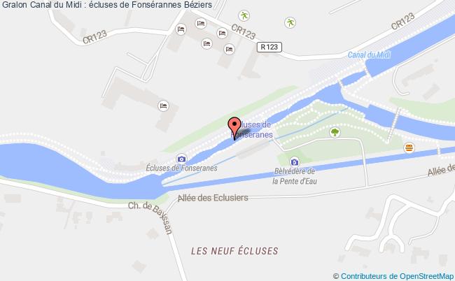 Canal du midi : écluses de fonsérannes Béziers tourisme
