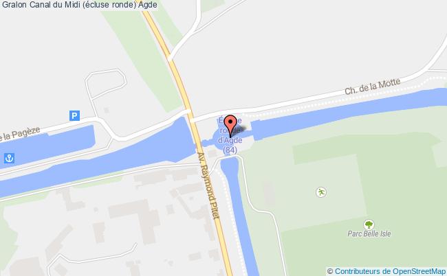 Canal du midi (écluse ronde) Agde tourisme