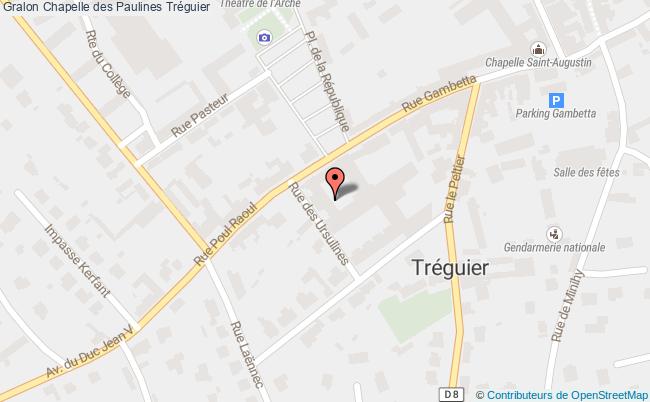 Chapelle des paulines Tréguier tourisme