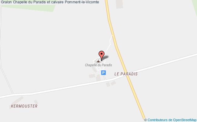 Chapelle du paradis et calvaire Pommerit-le-vicomte tourisme