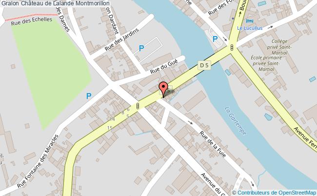 Château de lalande Montmorillon tourisme Monuments