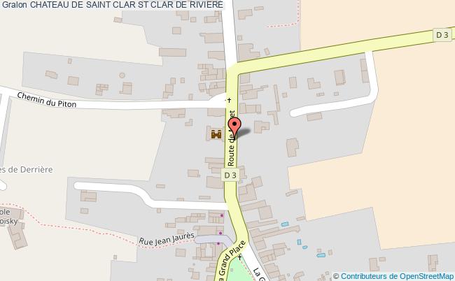 Chateau de saint clar St clar de riviere tourisme
