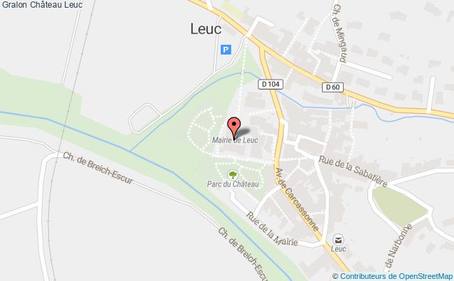 Château Leuc tourisme
